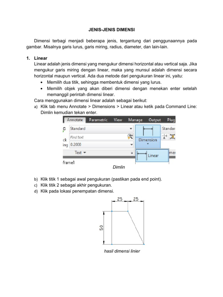 Jenis-Jenis Dimensi | PDF