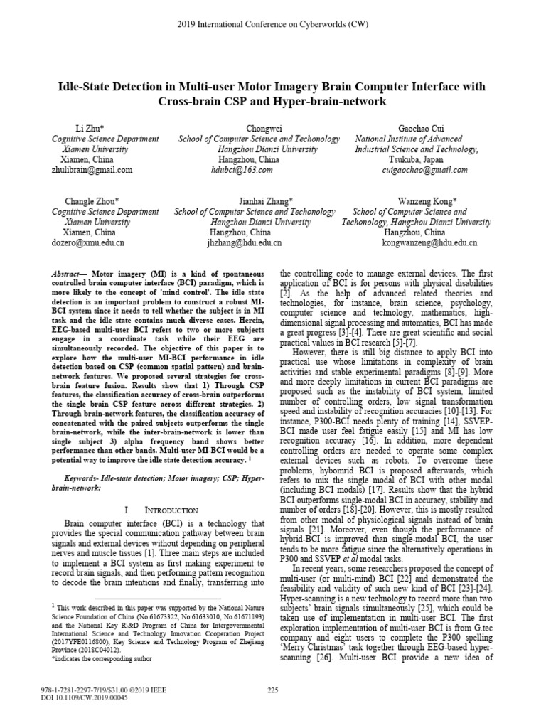 Idle-State Detection in Multi-User Motor Imagery Brain Computer ...