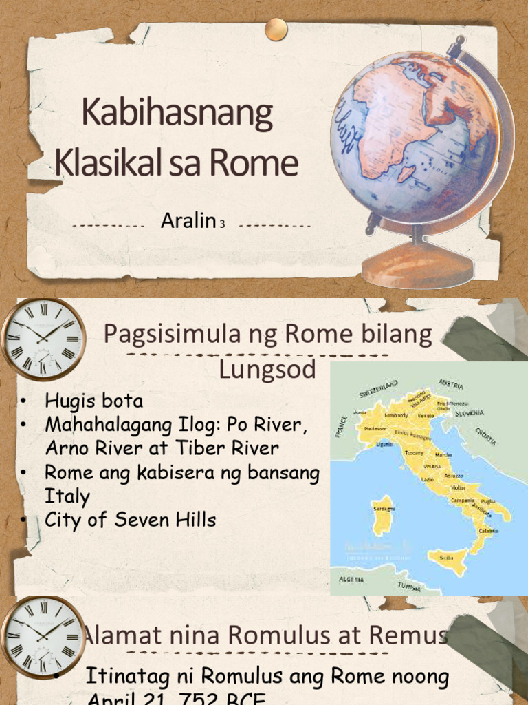 Kabihasnang Romano - AP 8 | PDF
