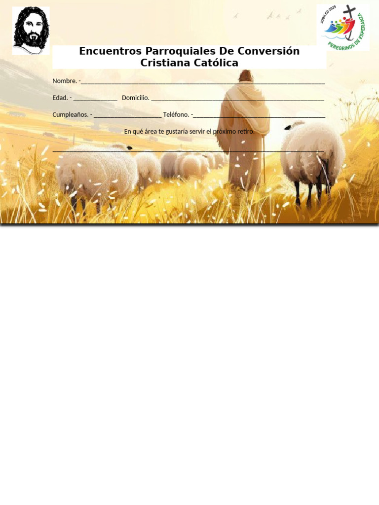 Encuentros Parroquiales de Conversión Cristiana Católica | PDF