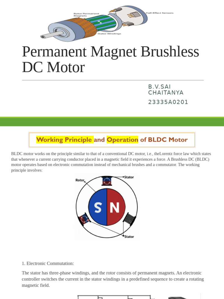 Overview of Permanent Magnet BLDC Motors | PDF