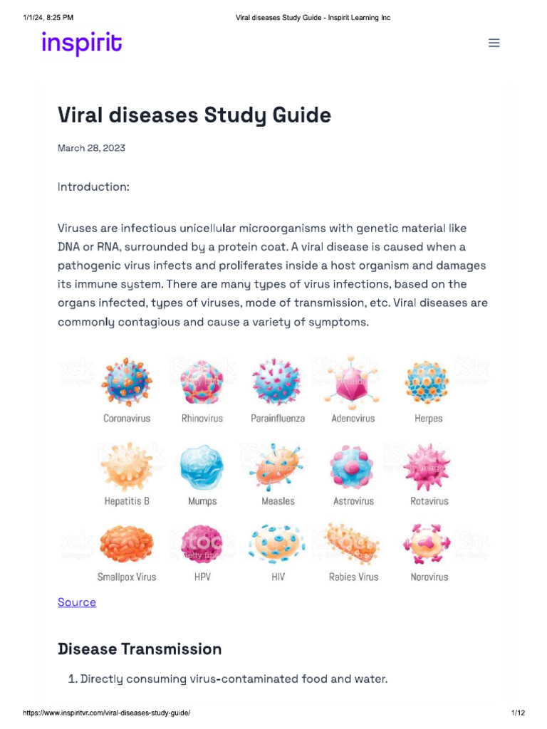 Viral Diseases | PDF