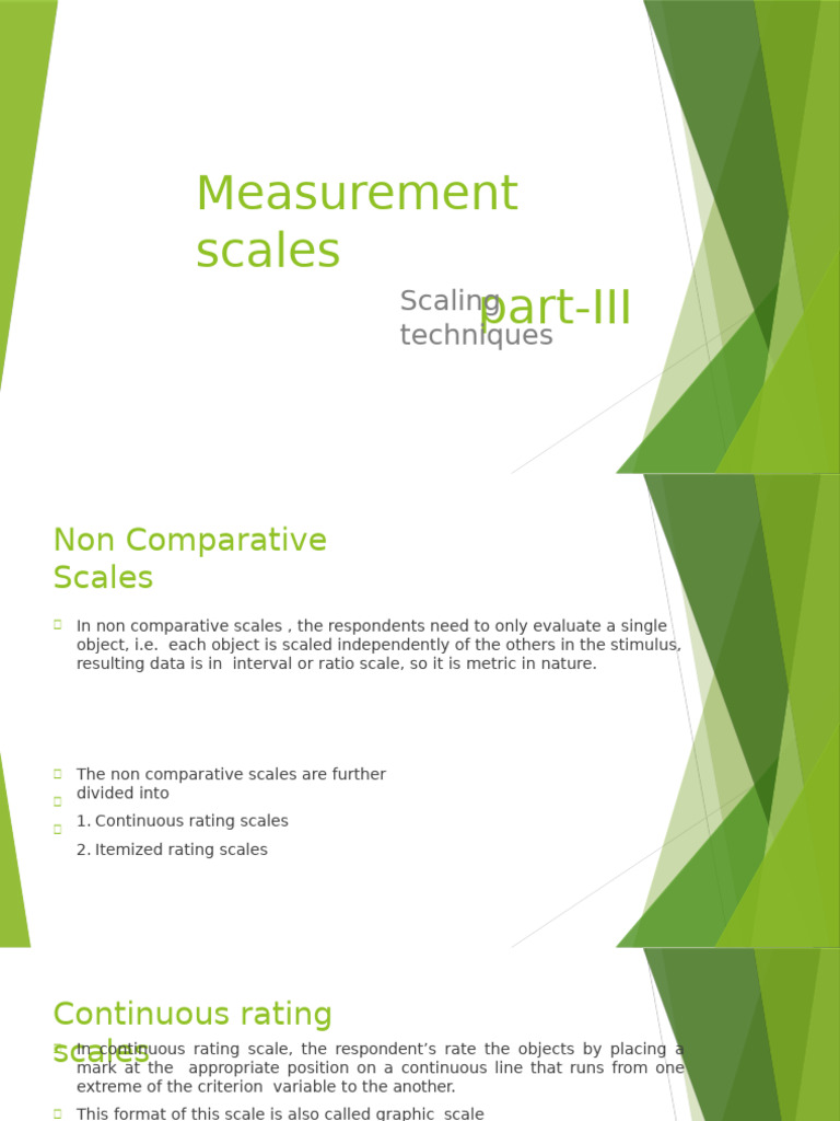 04 C (III) Mesurement Scales | PDF | Likert Scale
