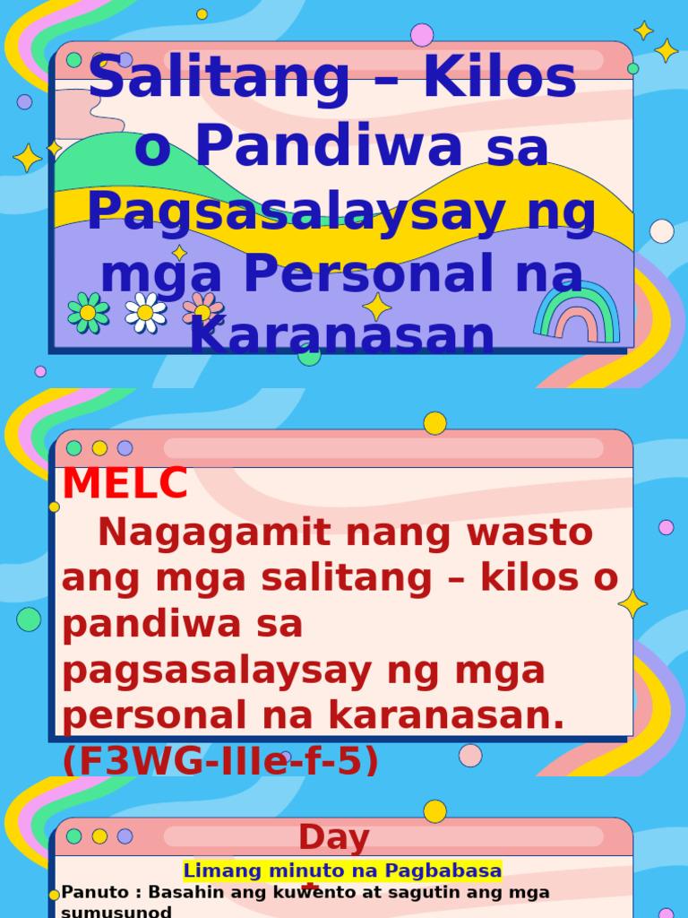 Filipino PPT Week 7 Q3 | PDF