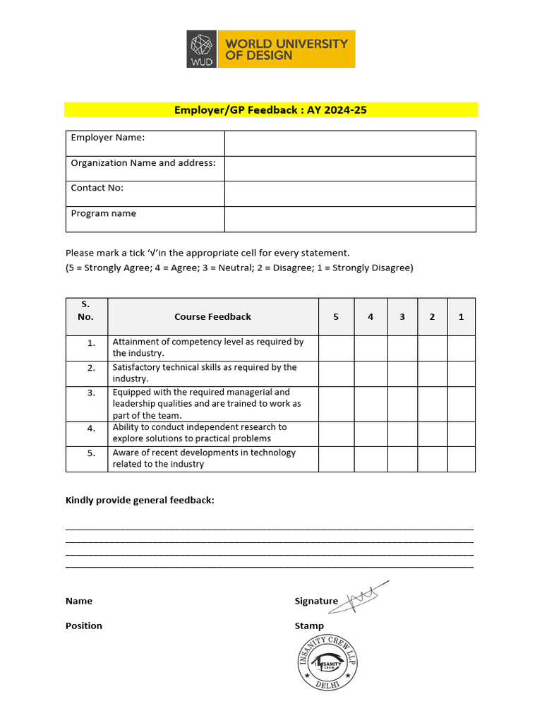 Employer GP Feedback Completed | PDF