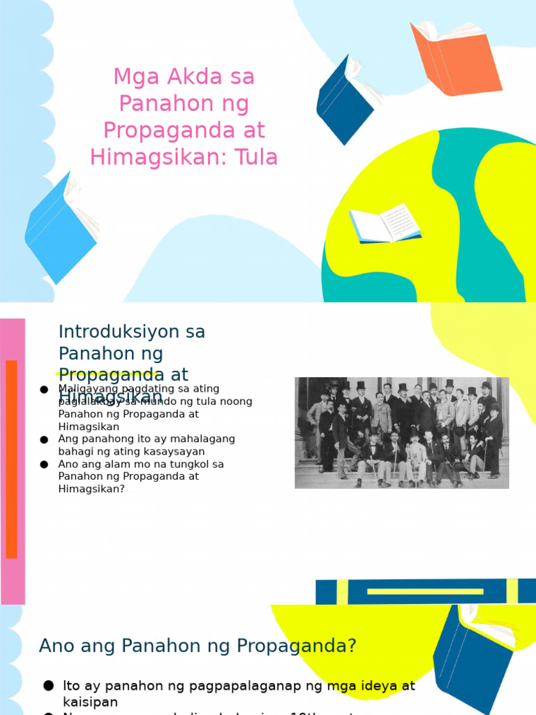 Mga Akda Sa Panahon NG Propaganda at Himagsikan: Tula | PDF