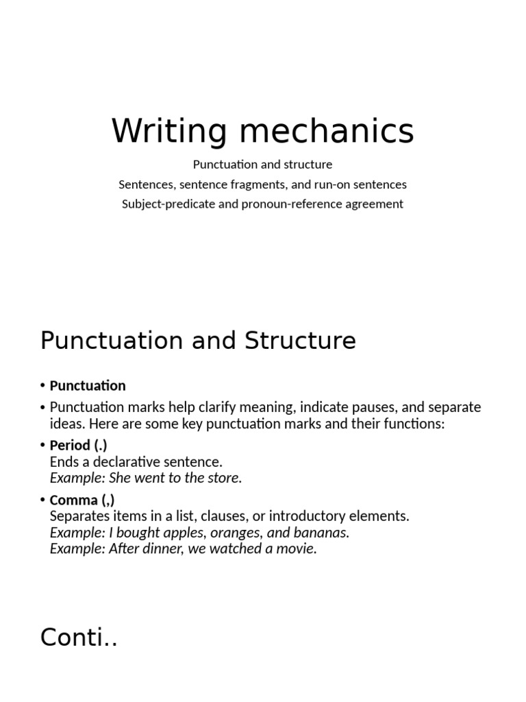 Writing Mechanics | PDF | Grammatical Number | Grammatical Gender