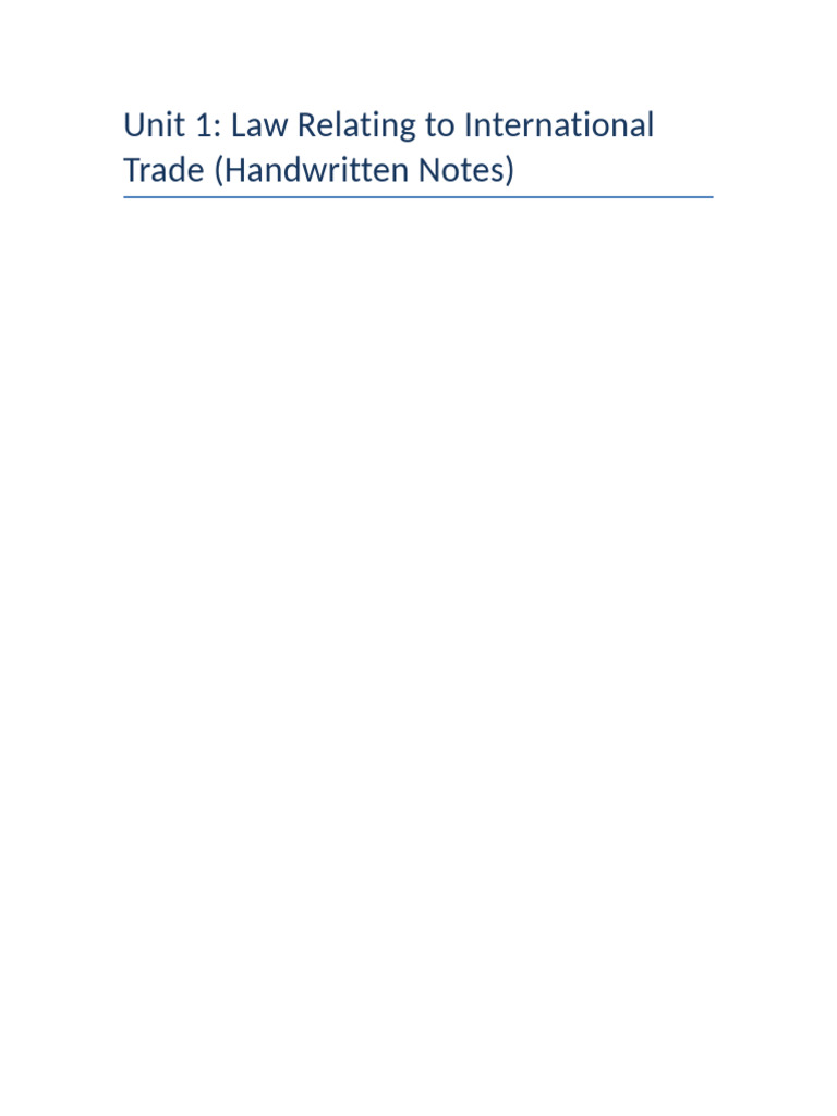 Unit 1 Handwritten Notes | PDF