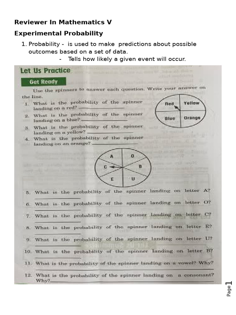 Reviewer in Mathematics V | PDF