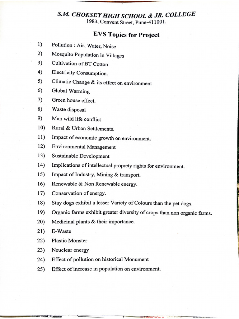 Eva Topics 2023-2025 | PDF