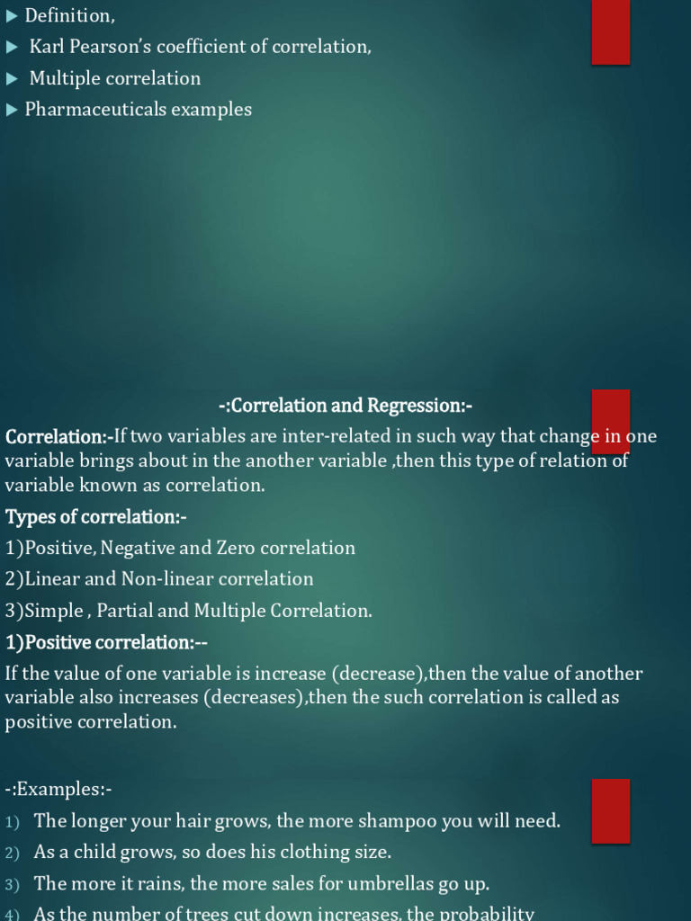 Unit-I-Correlation and Regression | PDF | Errors And Residuals | Linear Regression