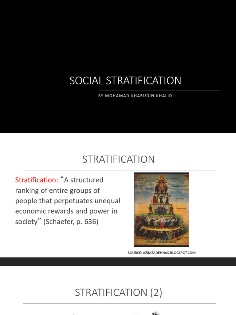 (Week 06) - Class and Social Stratification - R | PDF | Social ...