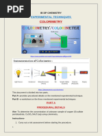 Experiment 7 - Colorimetry of Aqueous Copper II Sulfate Updated 21 Apr ...