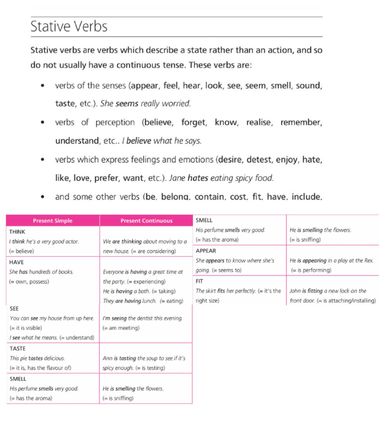 stative verb | PDF