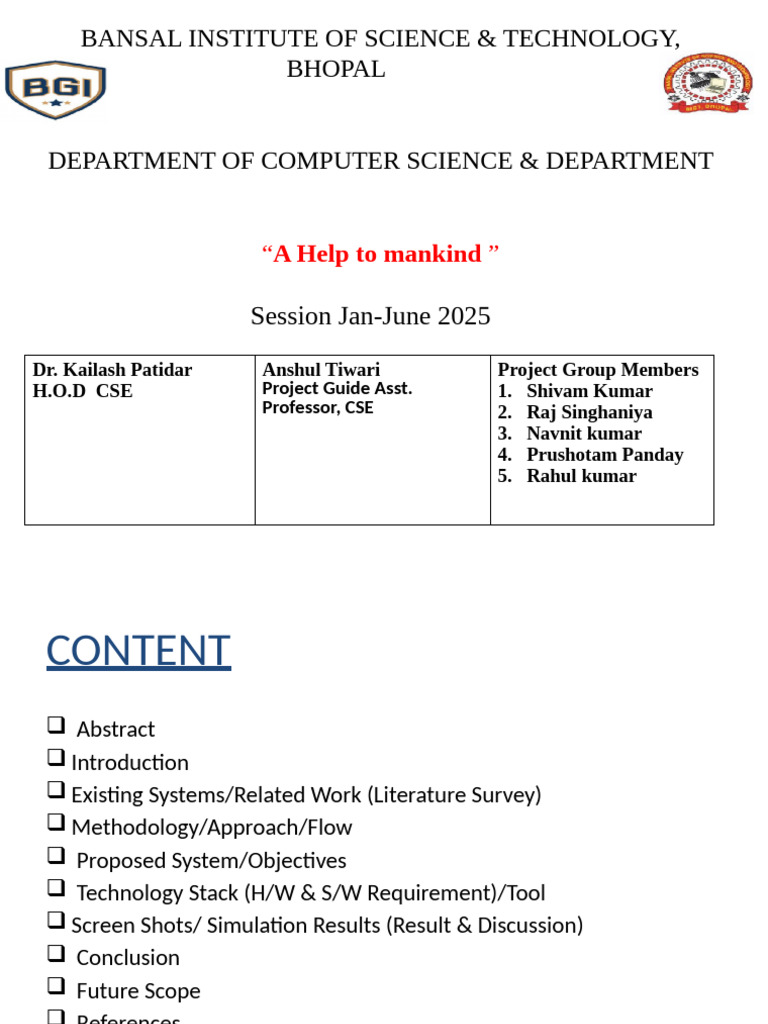 6th Sem Minor - 1 | PDF | Computing