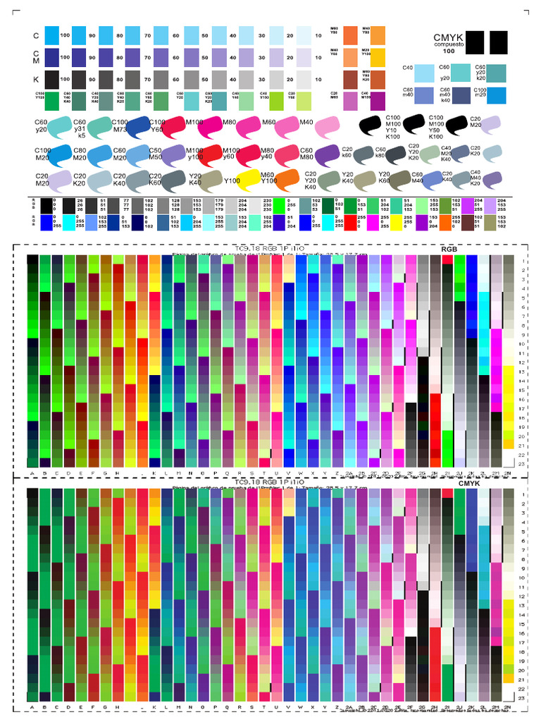 01muestras Colores Sublimacion | PDF