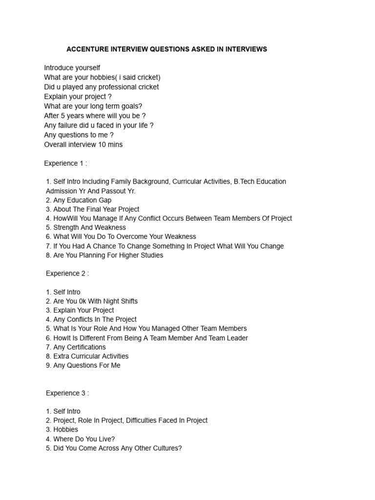 Accenture Interview Questions | PDF | Pointer (Computer Programming) | Control Flow