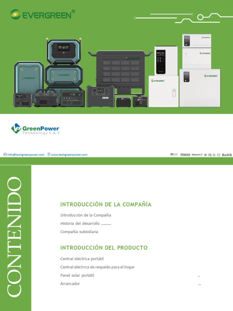 Power Station Evergreen | PDF | Batería de iones de litio | Electrónica