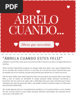 Cartas Abreme Cuando | PDF | Amor