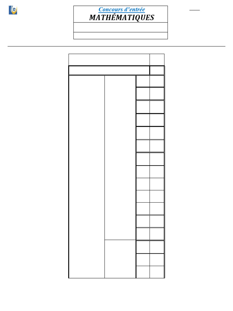 2024 - Math - English - Correction | PDF | Geometry | Mathematical Analysis