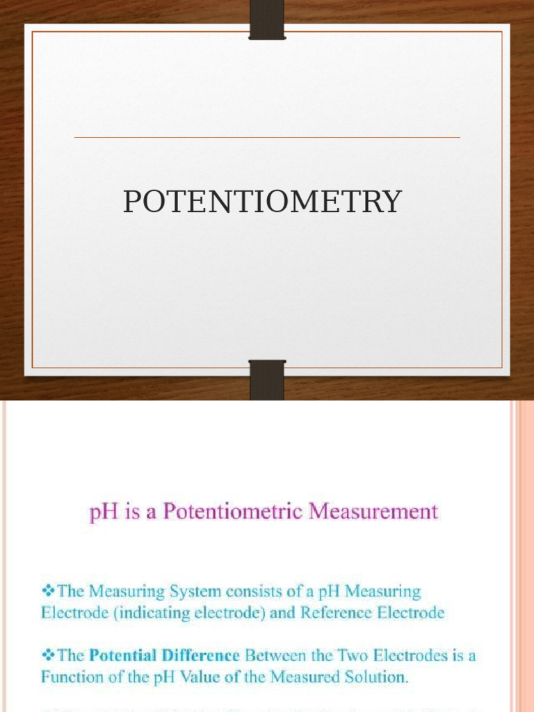 POTENTIOMETRY | PDF