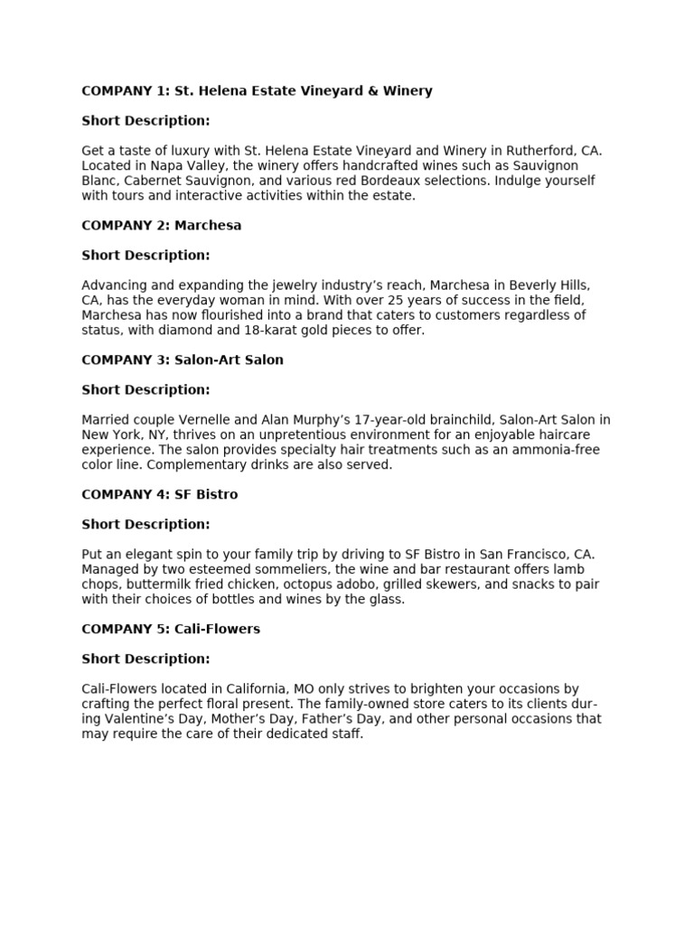 Short Description Exam (Carreos, R.) | PDF