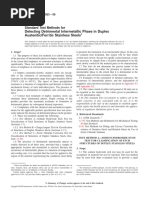 Astm G48 | PDF | Corrosion | Stainless Steel