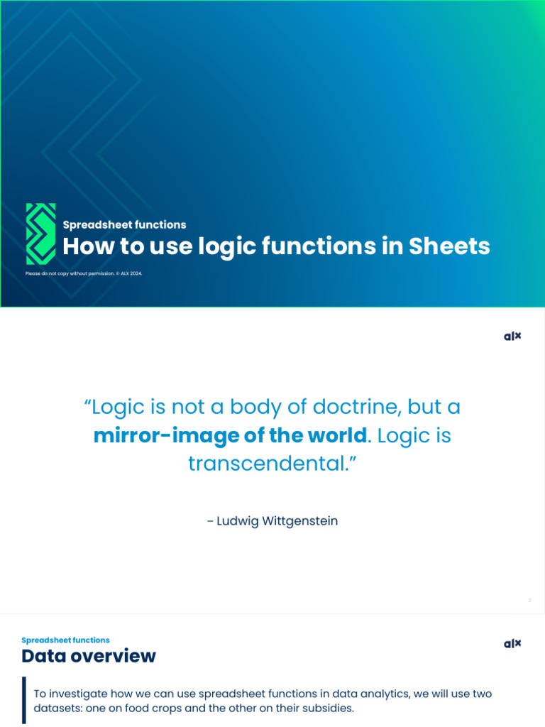 Logic Functions in Spreadsheet Analysis | PDF | Spreadsheet | Boolean ...