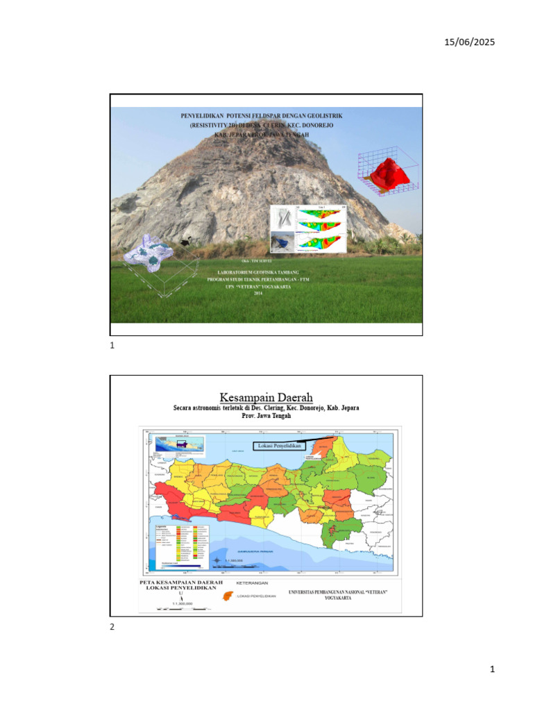Eksplorasi Geofisika Metode Geolistrik Resistivity Komoditas Feldsapar ...