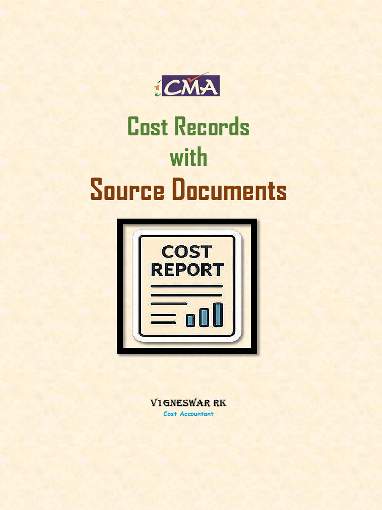 Cost Records and Source Documentation | PDF | Valuation (Finance) | Expense