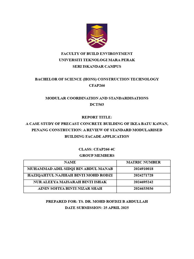 DCT 563 Assignment 1 Group 6 | PDF | Standardization | Quality Assurance