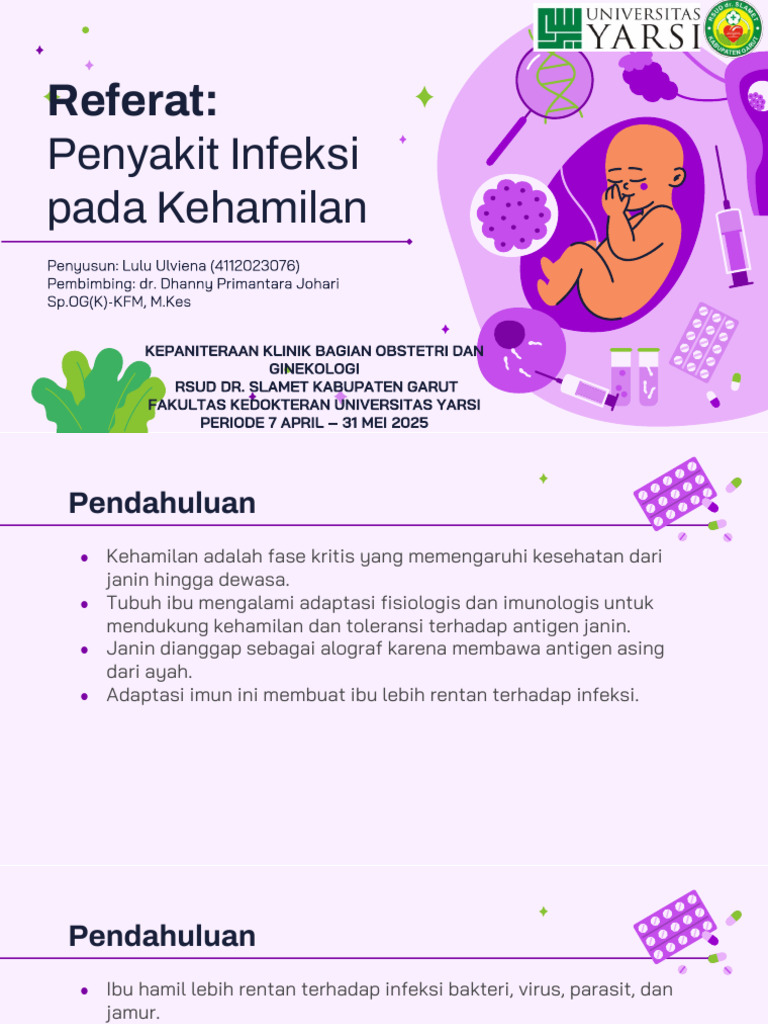 Infeksi pada Kehamilan: Toksoplasmosis dan Rubella | PDF
