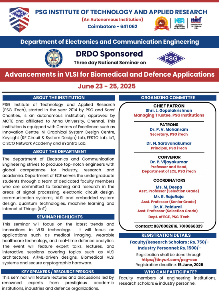 PSG ITech DRDO Seminar | PDF