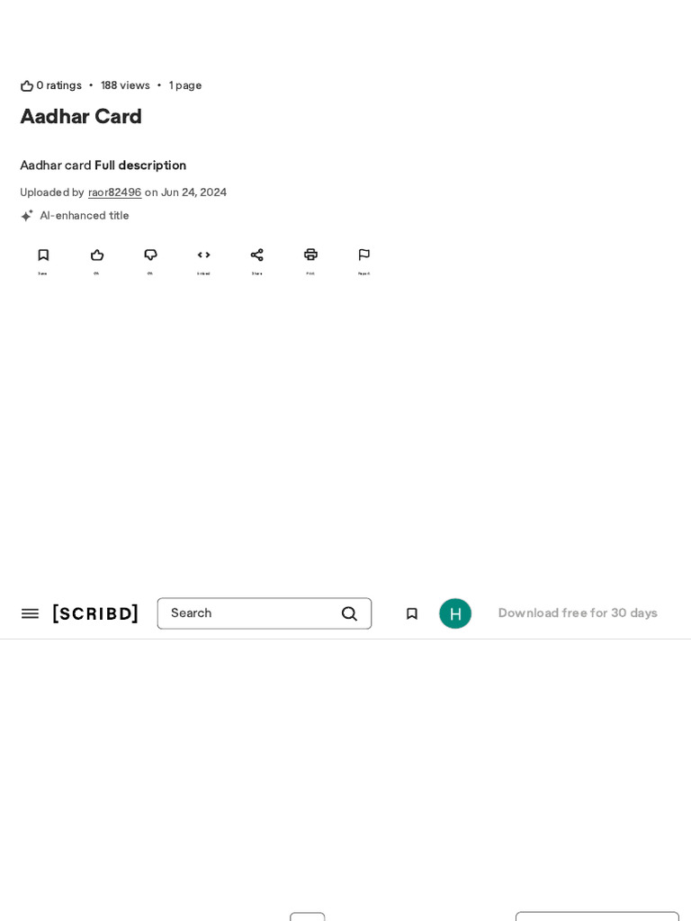 Aadhar Card - PDF - Computer Security - Security | PDF