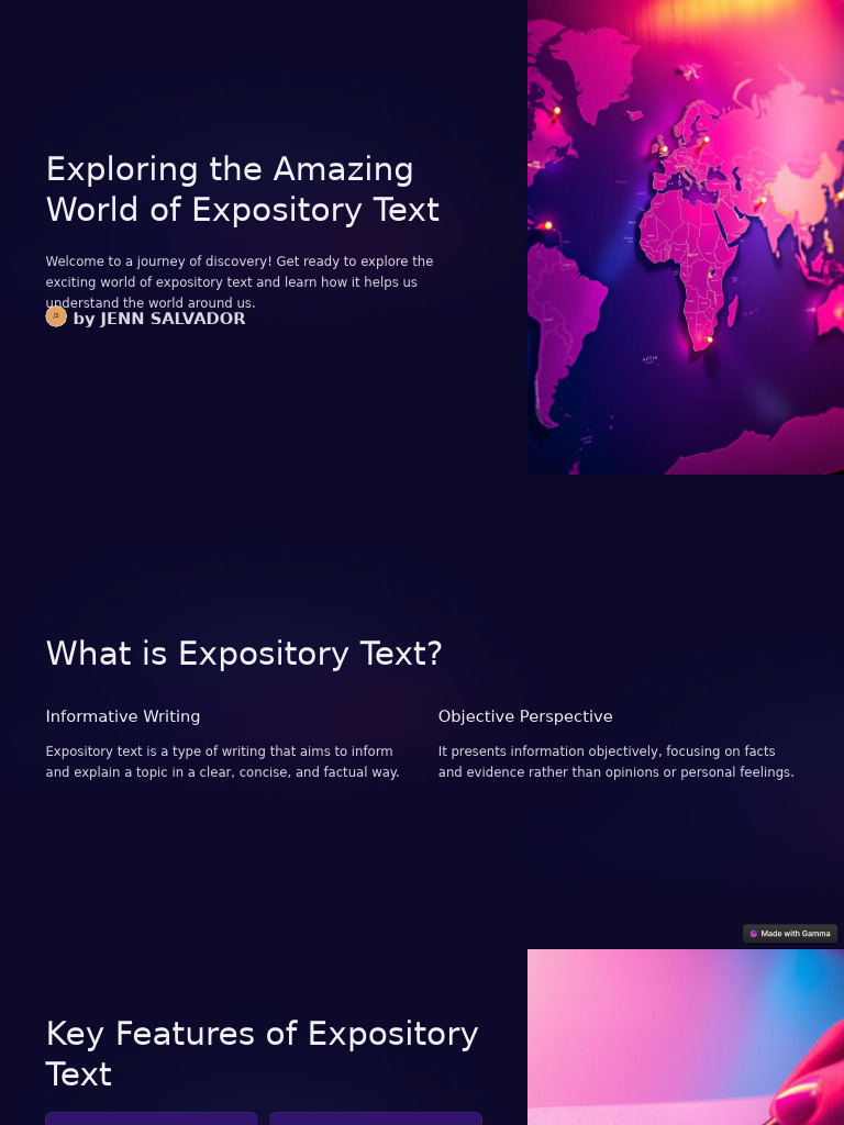 Exploring The Amazing World of Expository Text | PDF | Information | Cognition