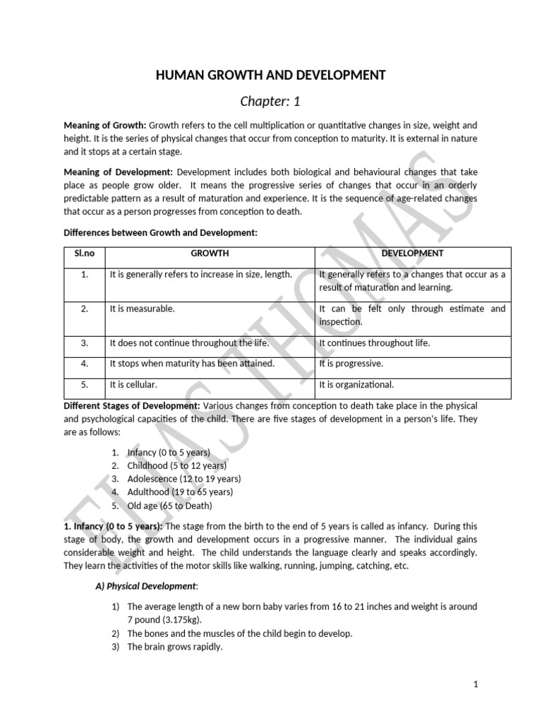 (New) Human Growth and Development CHP 1 | PDF | Adolescence | Heredity