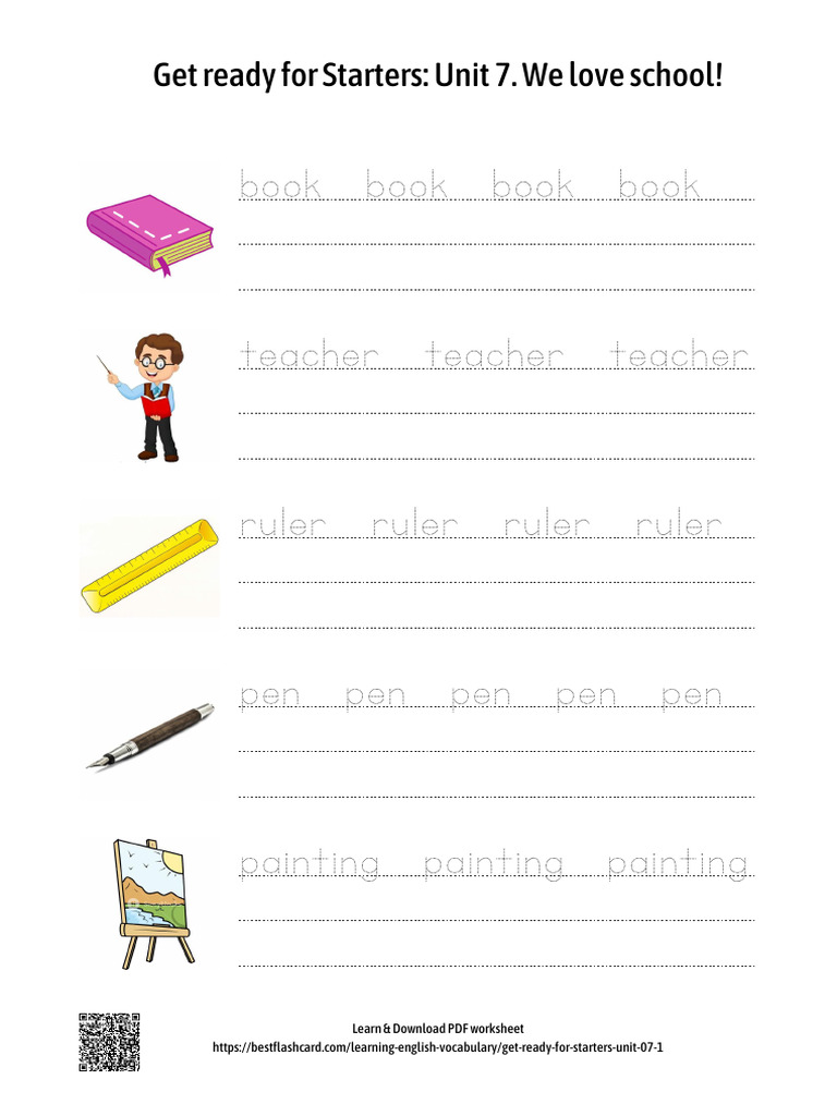 Unit 7 School Things | PDF