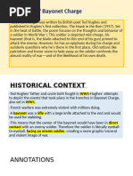 Analysis of Ted Hughes' "Bayonet Charge" | PDF