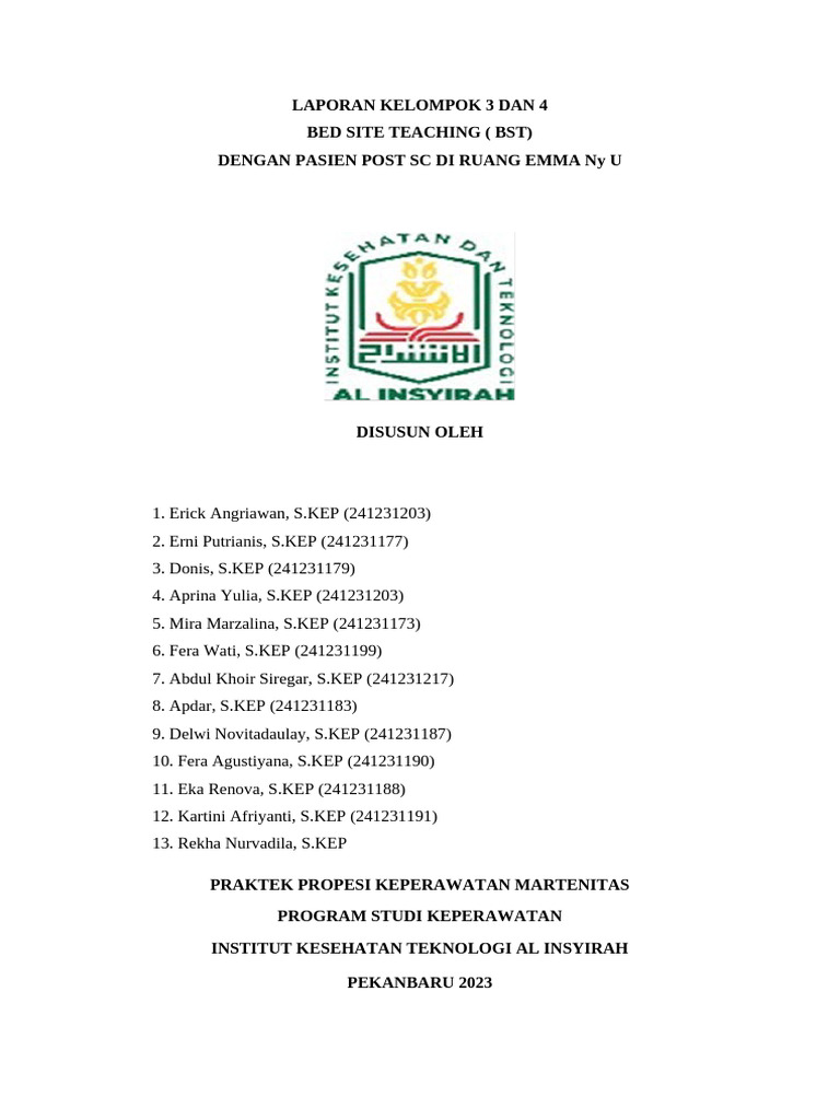 Perawatan Pasien Post SC: Nyeri & Nutrisi | PDF