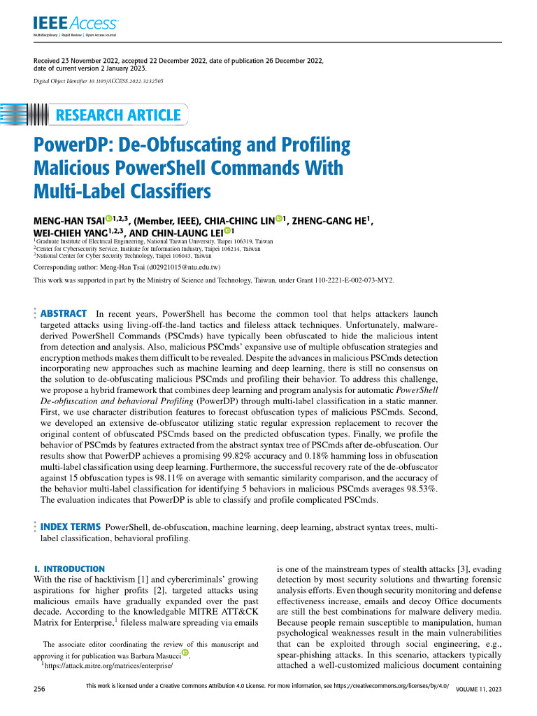 PowerDP De-Obfuscating and Profiling Malicious PowerShell Commands With ...