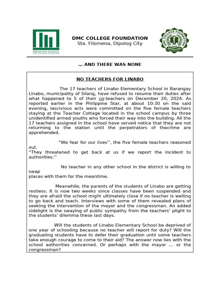 Final Examination (Ferolino, Cherrie Mae D.) Mpa - Non-Thesis | PDF ...