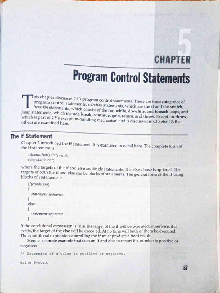 C_ Control Statements | PDF