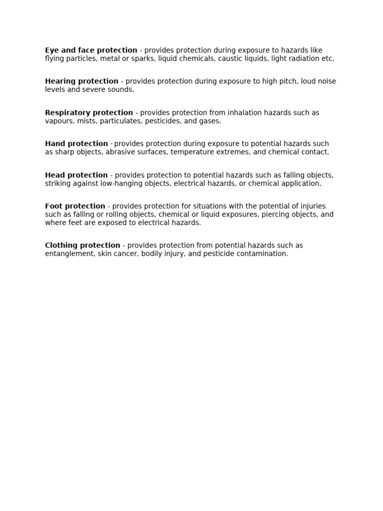 Eye and Face Protection PPE Guide | PDF