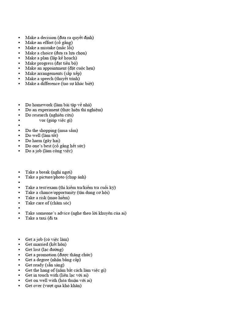 Collocations 2 | PDF