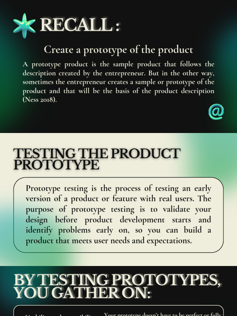 Green Black Modern 3D Social Media Report Presentation | PDF | Usability | Prototype