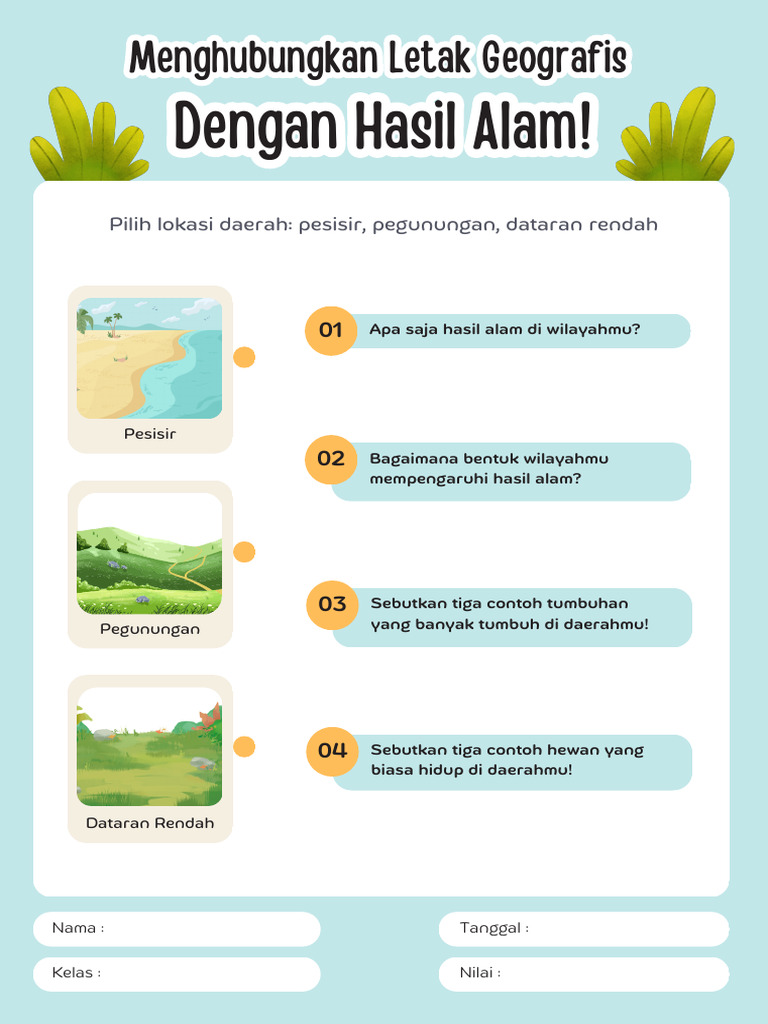 Pengaruh Geografis terhadap Hasil Alam | PDF