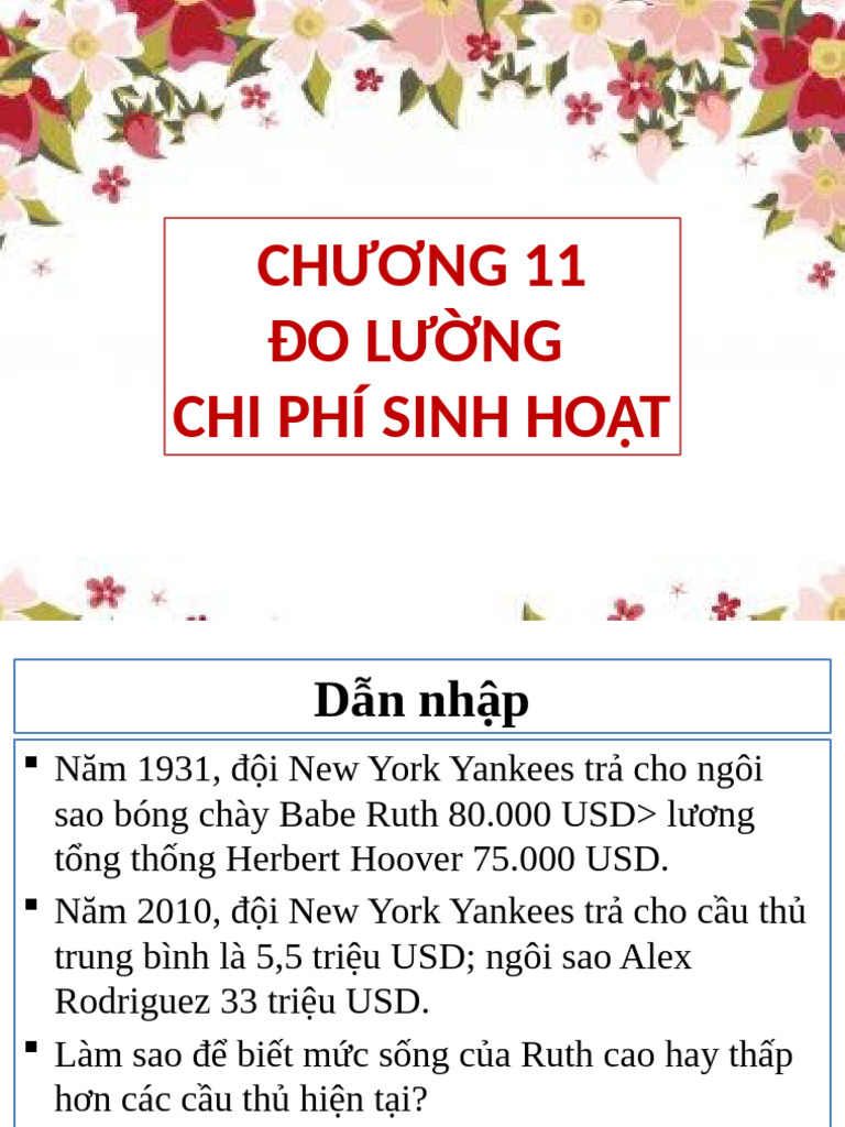 Chuong 11 Đo Lư NG CP Sinh Ho T 2019 | PDF
