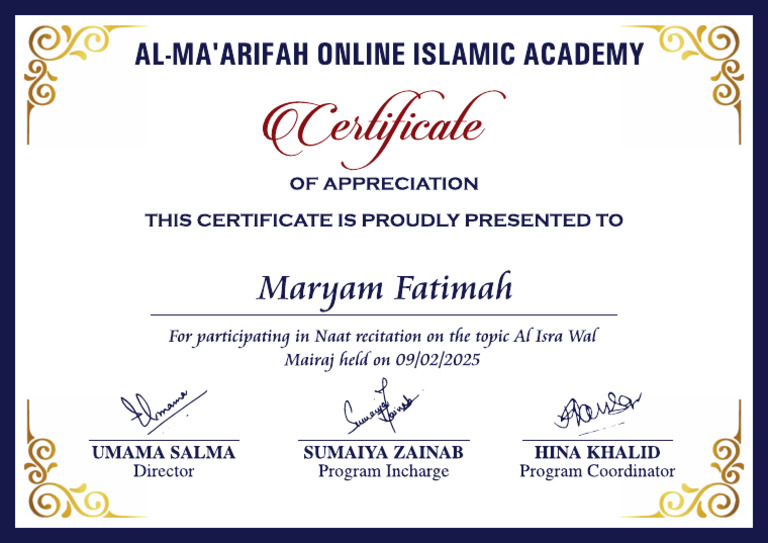 Maryam Fatimah | PDF