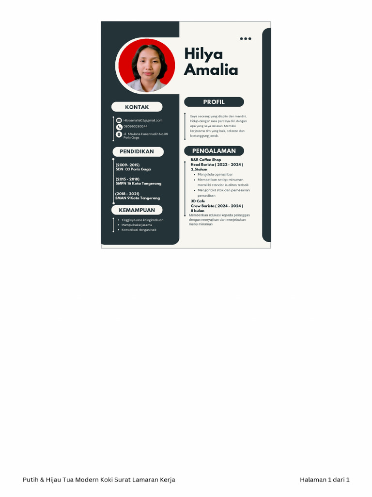 CV Hilya 2025 2 | PDF