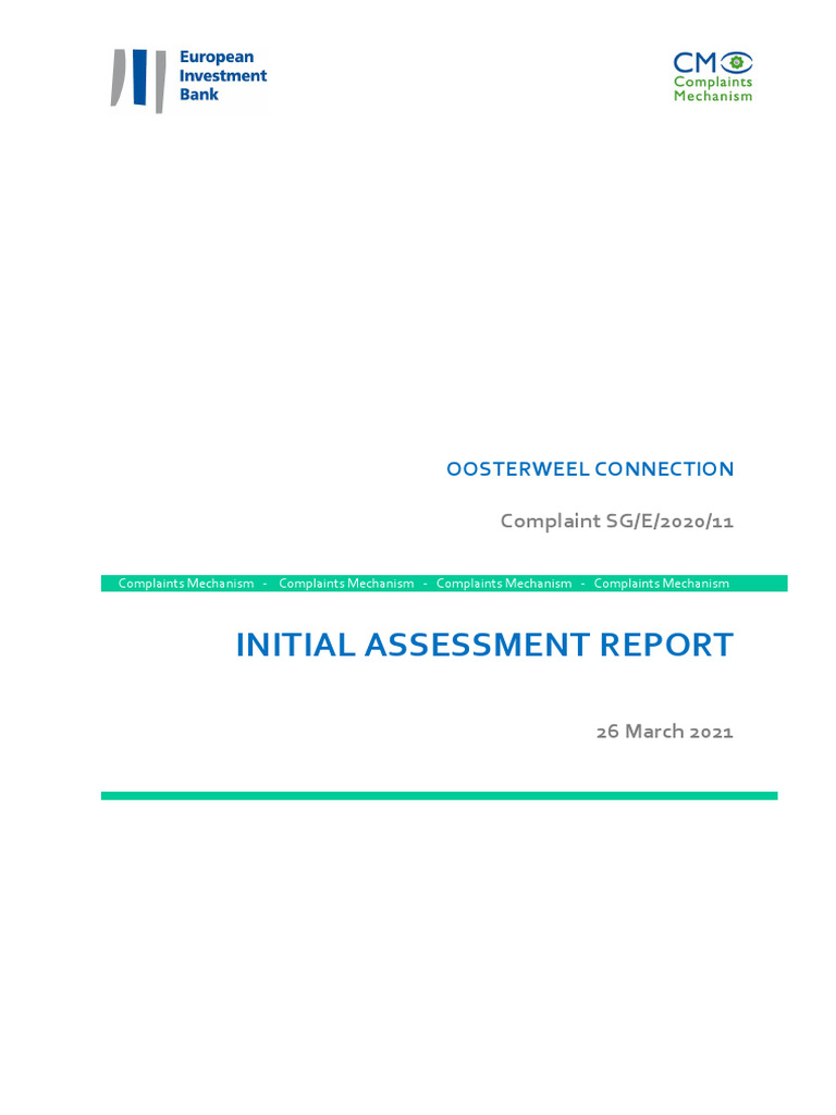 Initial Assessment Report (EIB) | PDF | Environmental Impact Assessment